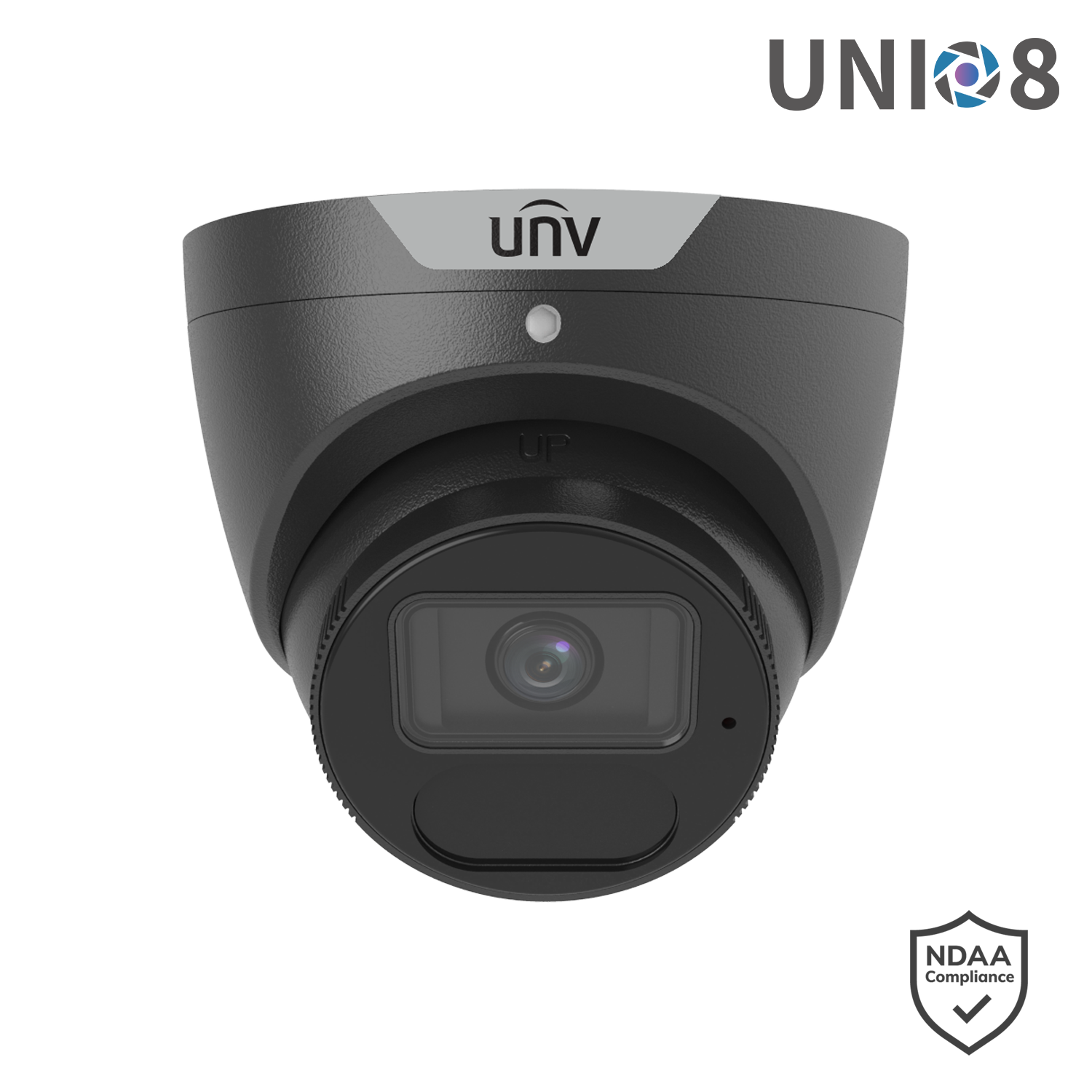 UNV 8MP TURRET FIXED CAMERA BLACK – SecuSafe AU