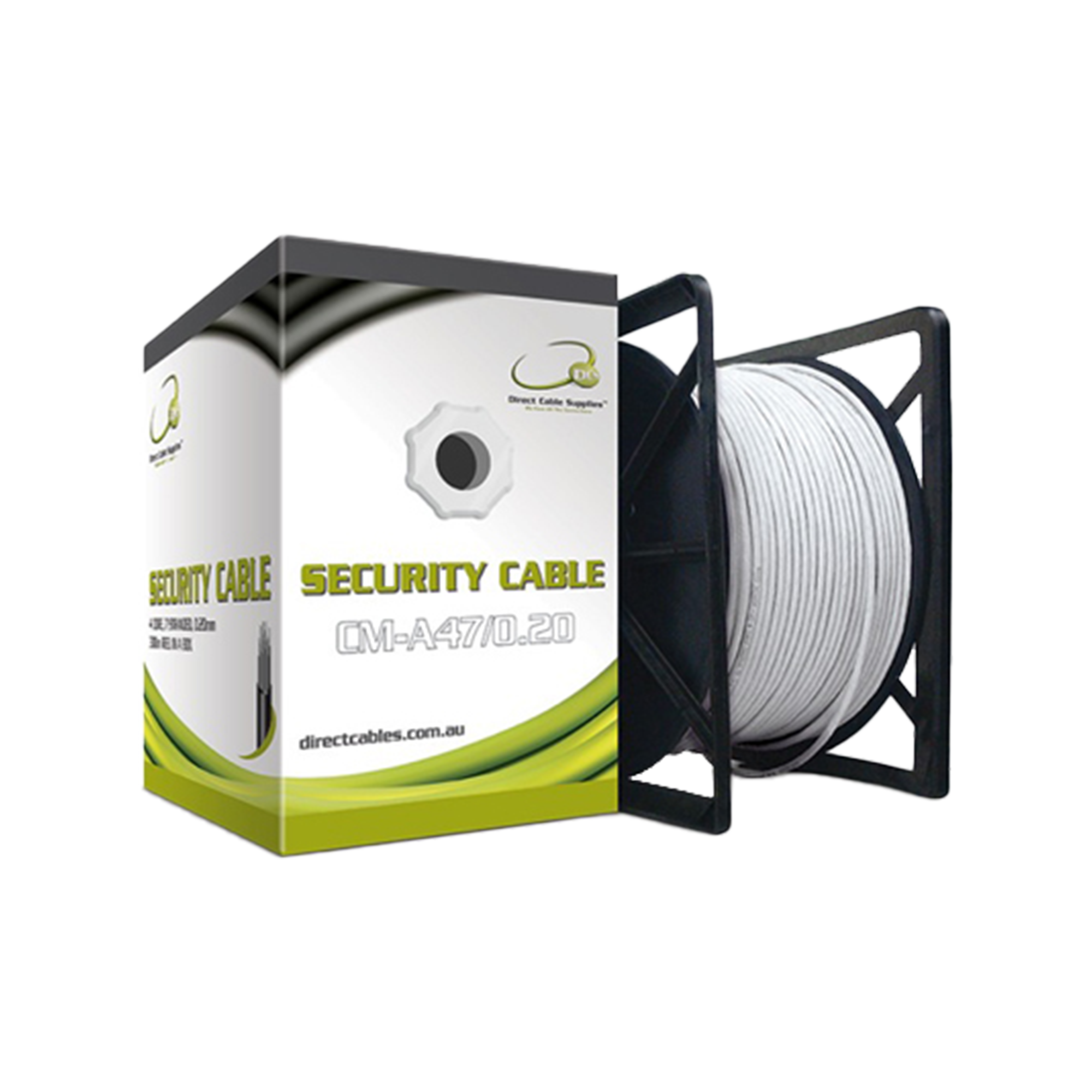 4 CORE SECURITY CABLE 7/0.20MM, 300M PULL BOX (WHITE) – SecuSafe AU