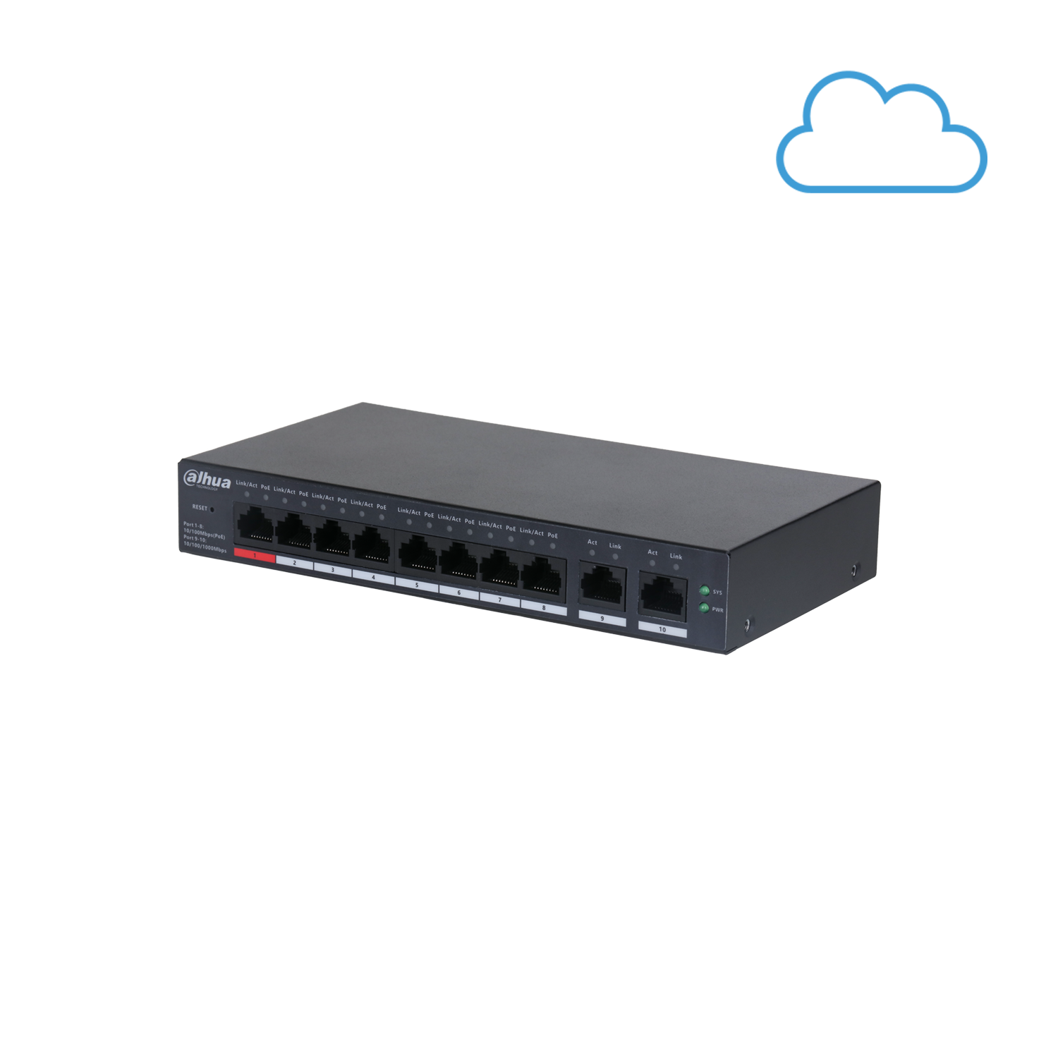 DAHUA 10-PORT CLOUD SWITCH – SecuSafe AU